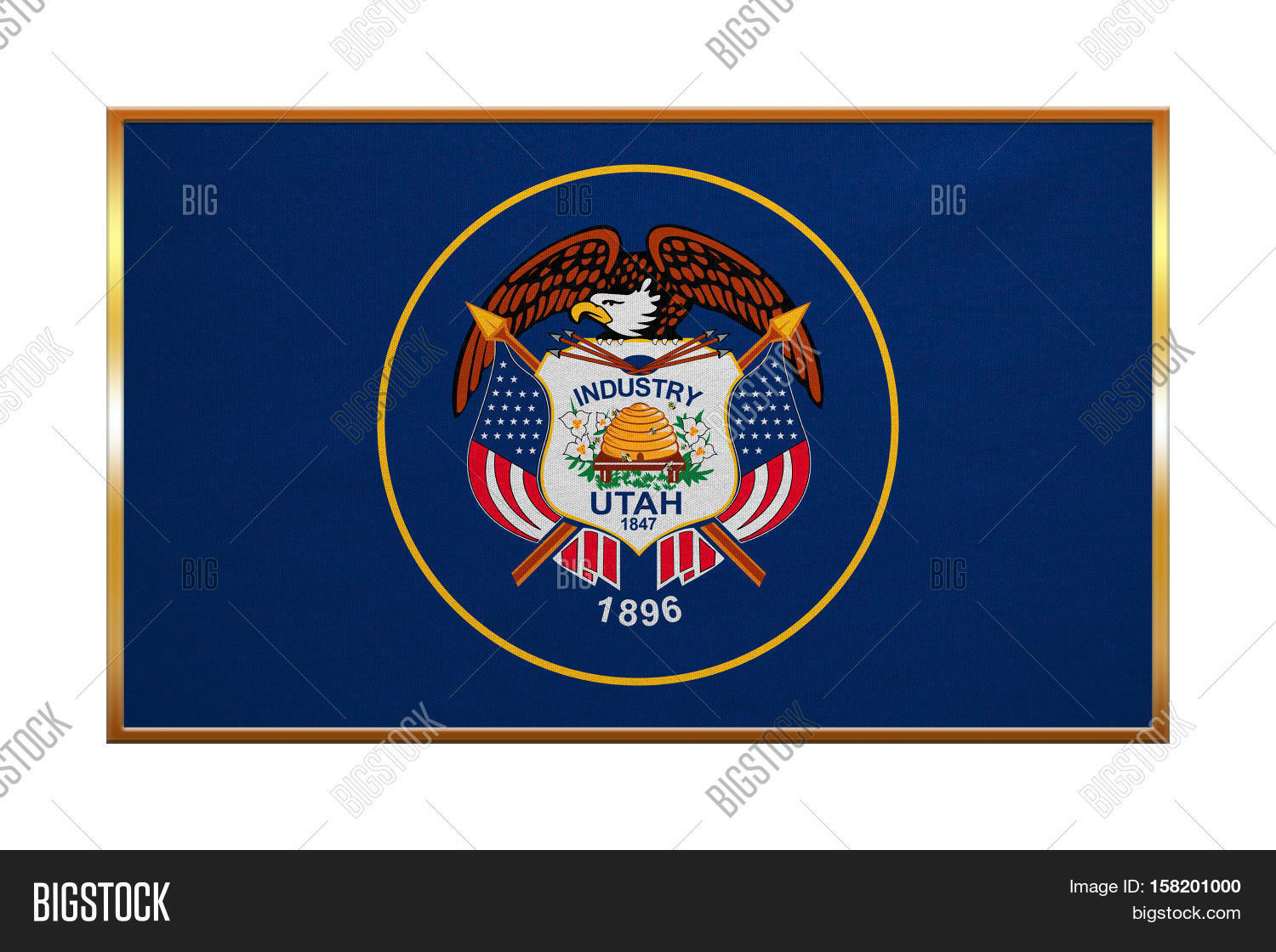 Flag US State Utah. Image & Photo (Free Trial) | Bigstock