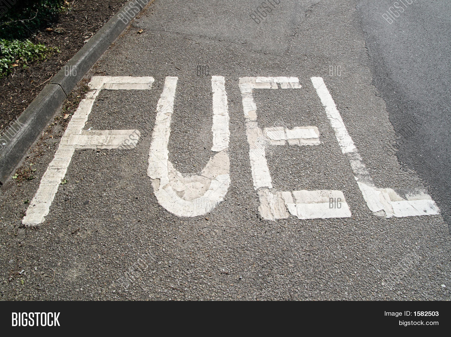 White Fuel Sign On Image & Photo (Free Trial) | Bigstock
