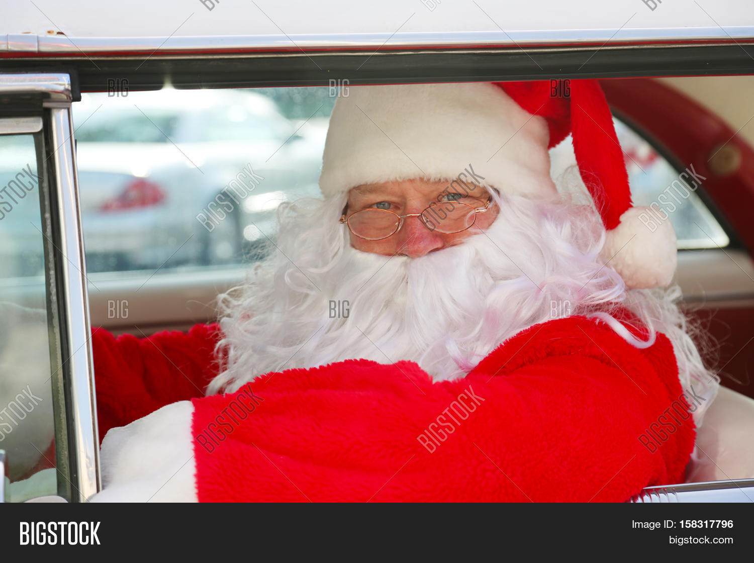 Santa Claus Drives His Image & Photo (Free Trial) | Bigstock