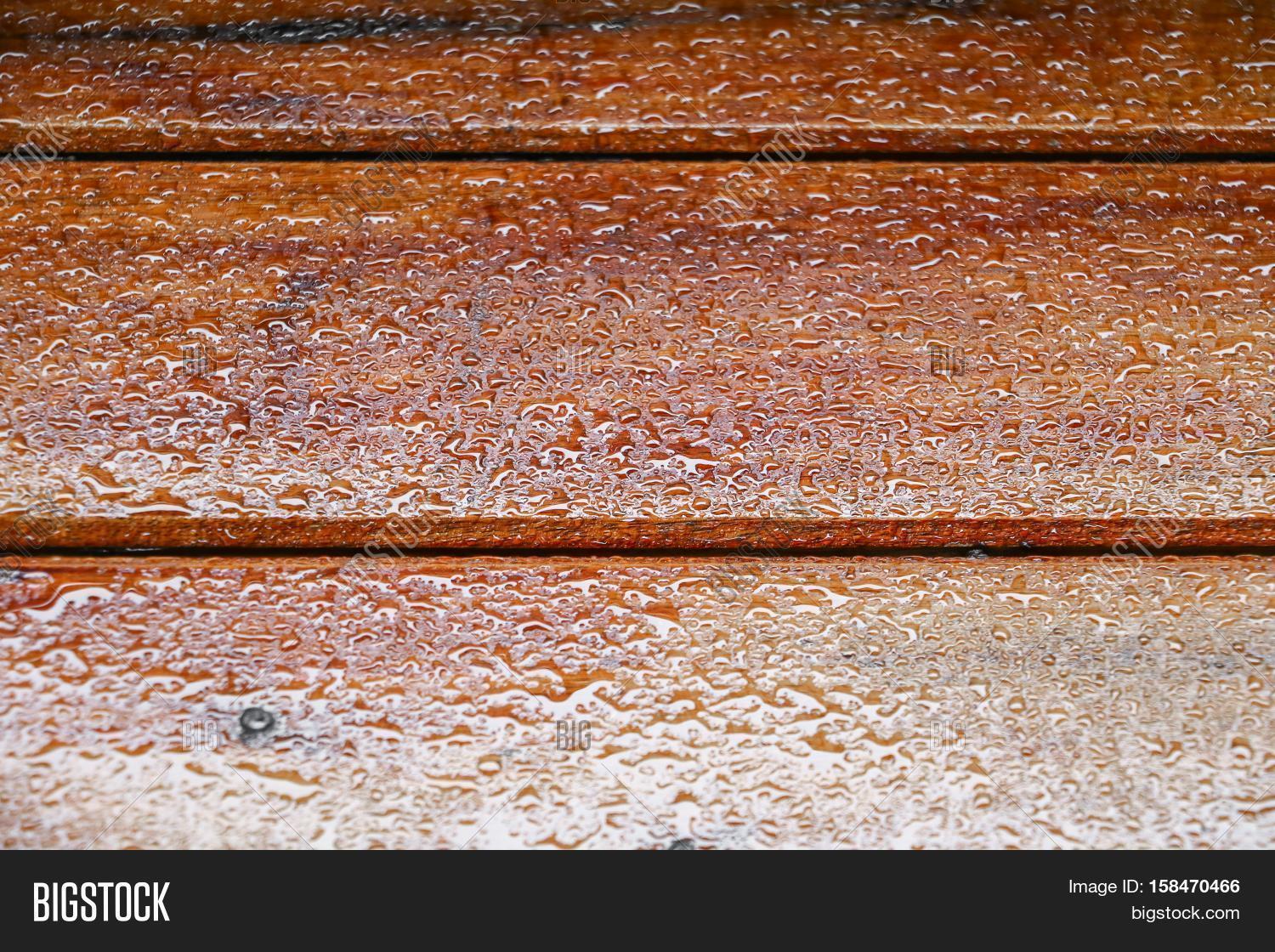 Drop Water On Wood Image & Photo (Free Trial) | Bigstock
