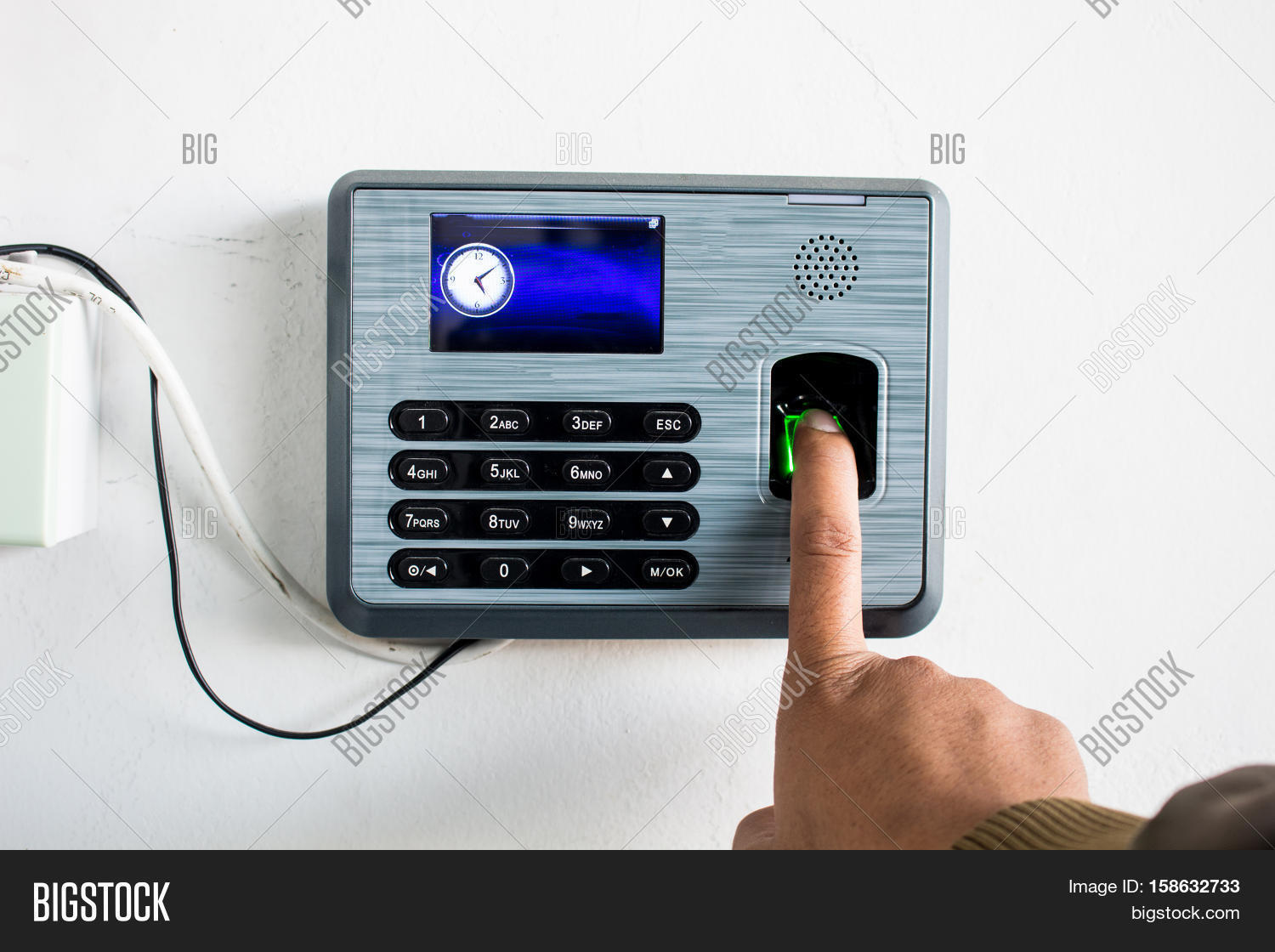 Finger Scan, Time Image & Photo (Free Trial) | Bigstock