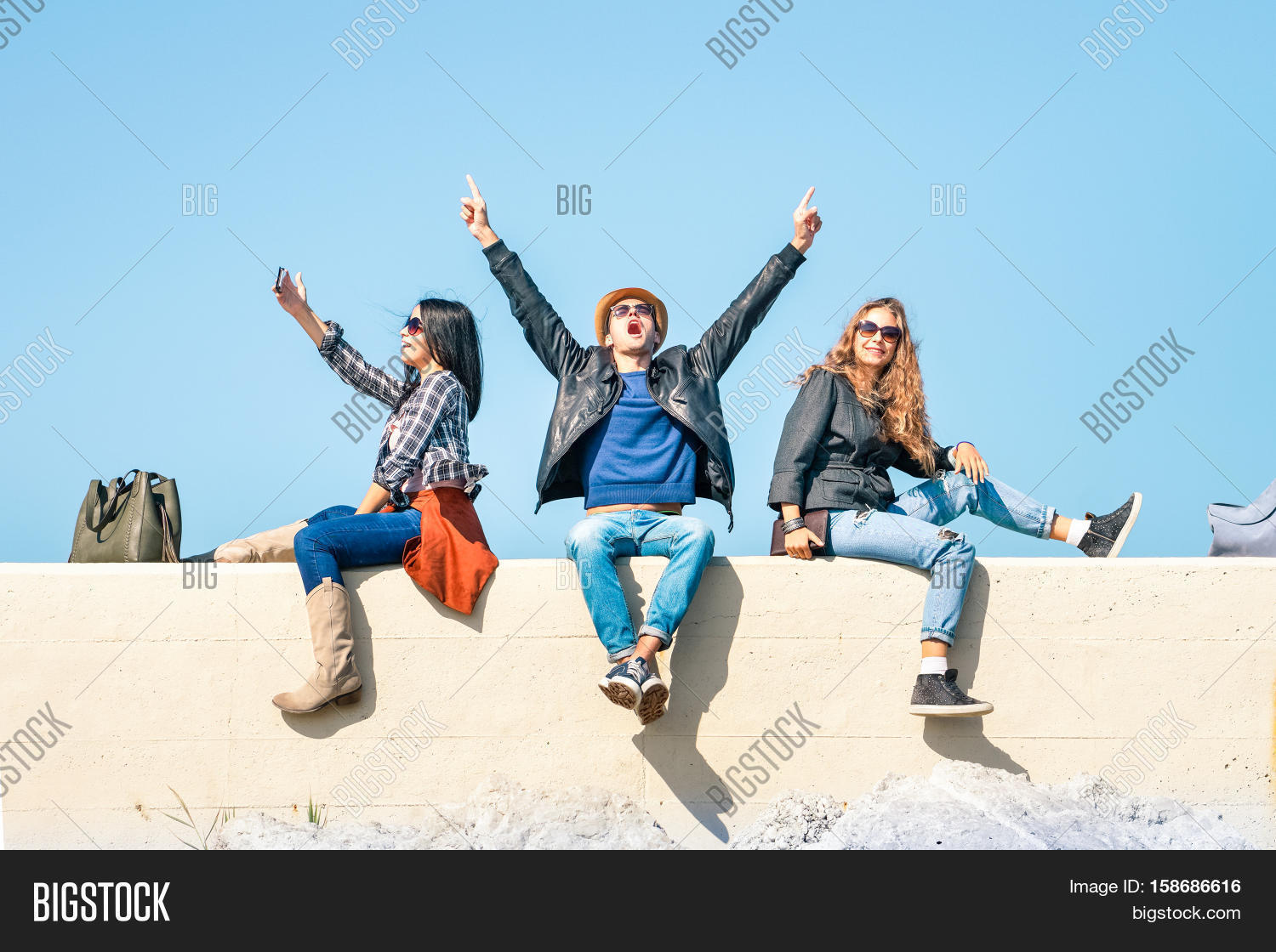 Exultant Friends Man Image & Photo (Free Trial) | Bigstock
