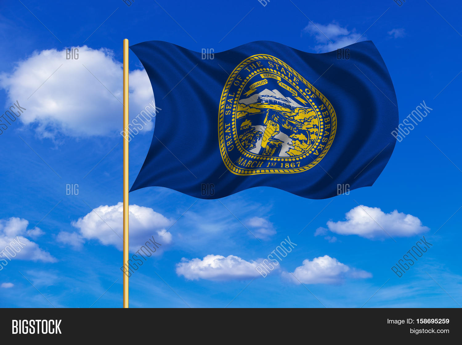 Flag US State Nebraska Image & Photo (Free Trial) | Bigstock