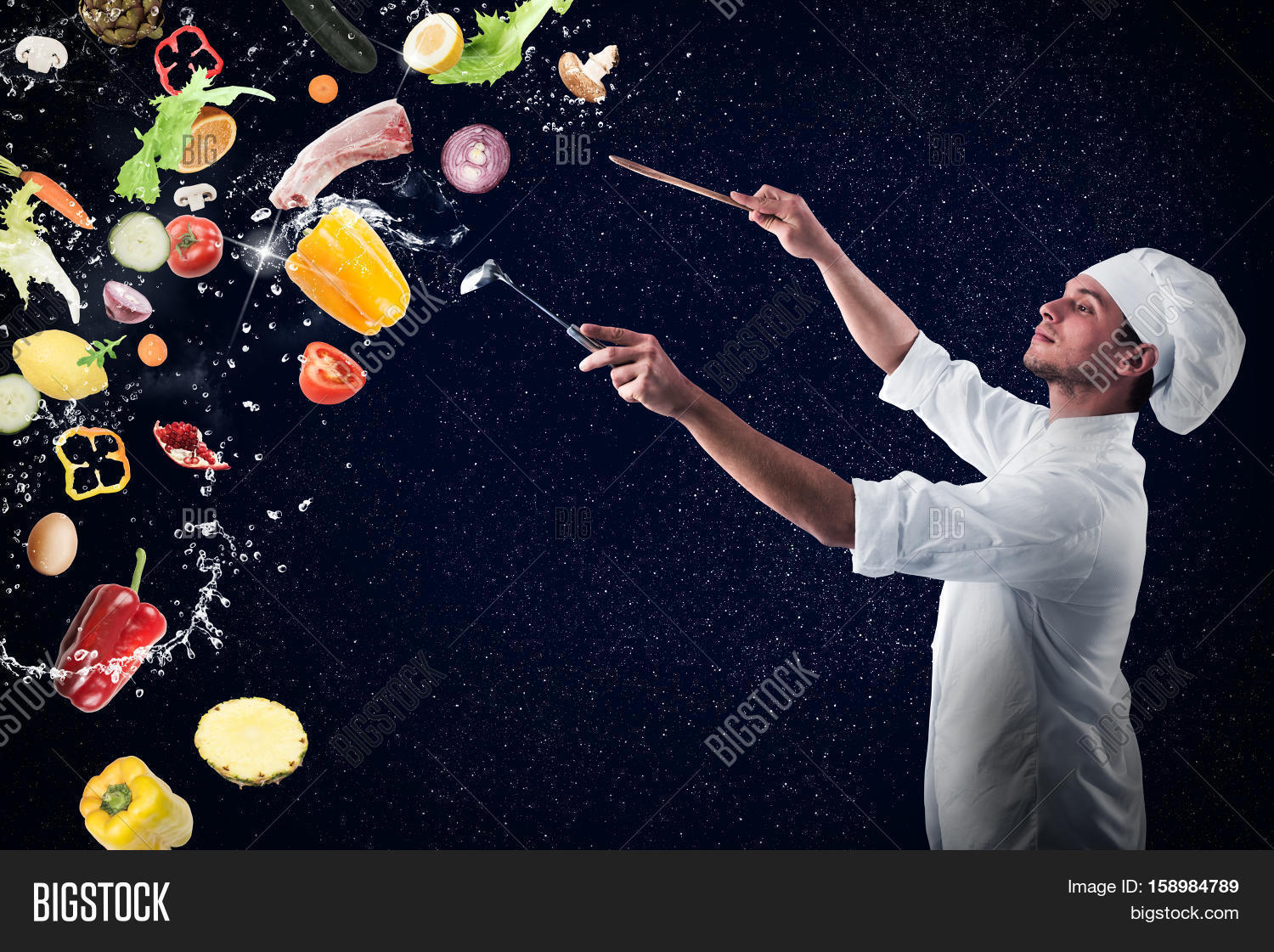 Chef Creates Musical Image & Photo (Free Trial) | Bigstock