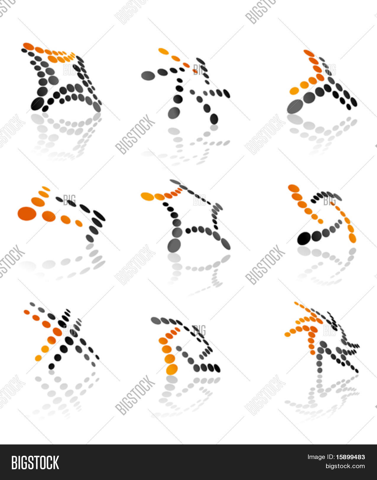 Set Abstract Icons Vector & Photo (Free Trial) | Bigstock