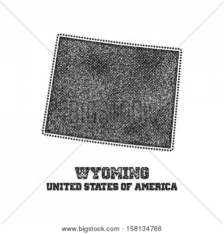 Label Map Wyoming. Vector & Photo (Free Trial) | Bigstock