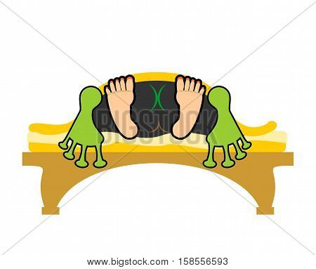Ufo Alien Woman Bed. Vector & Photo (Free Trial) | Bigstock