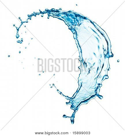 Imagen y foto Splash De Agua Azul (prueba gratis) | Bigstock