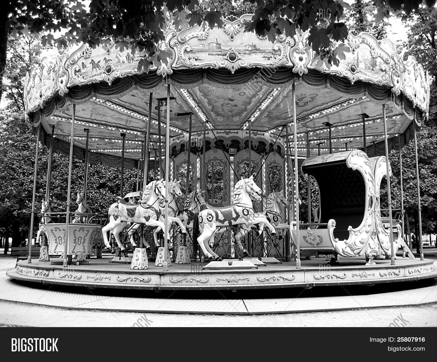 Black White Carousel Image & Photo (Free Trial) | Bigstock