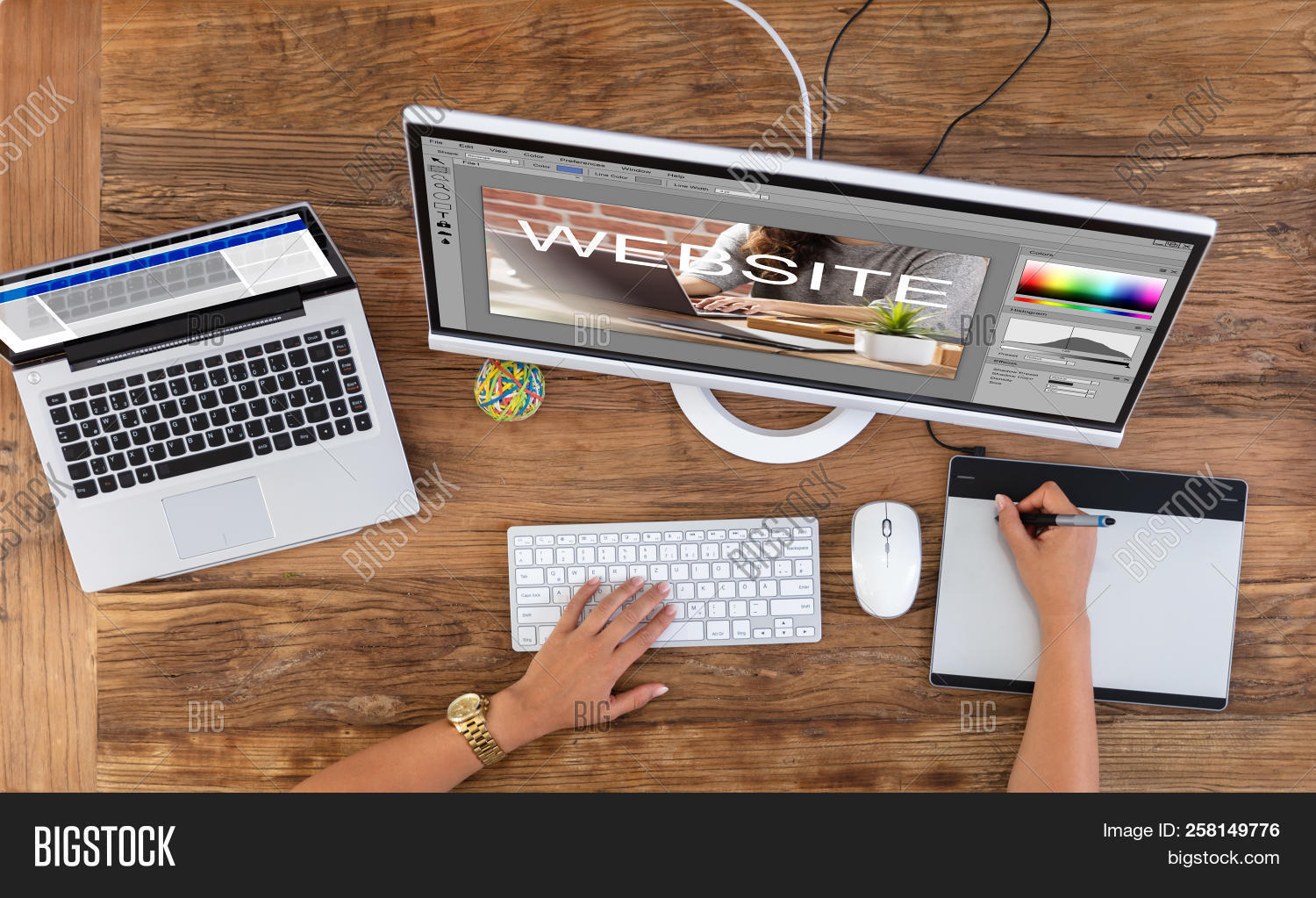 Designer Creating Image & Photo (Free Trial) | Bigstock