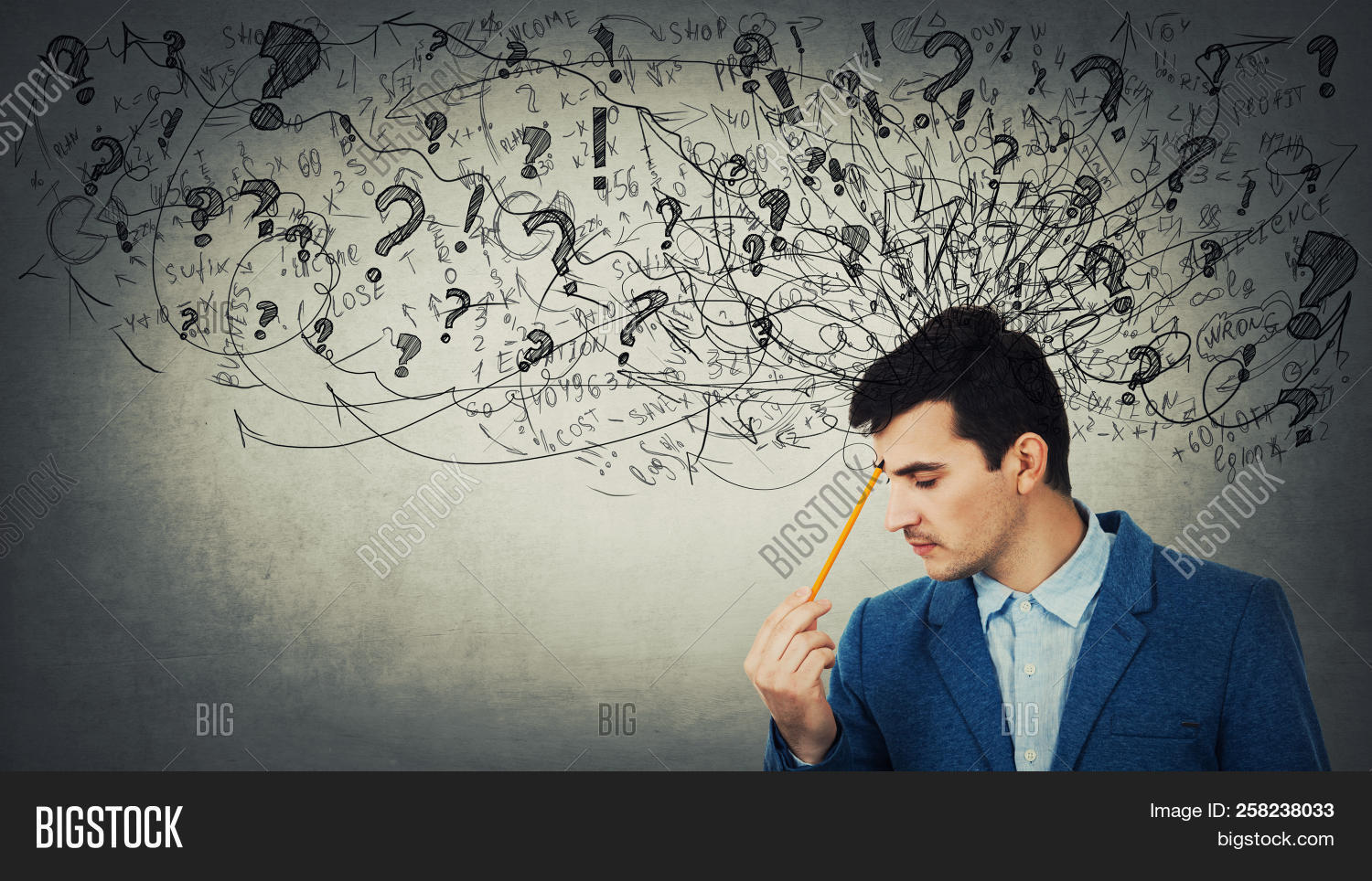 Thoughtful Stressed Image & Photo (Free Trial) | Bigstock