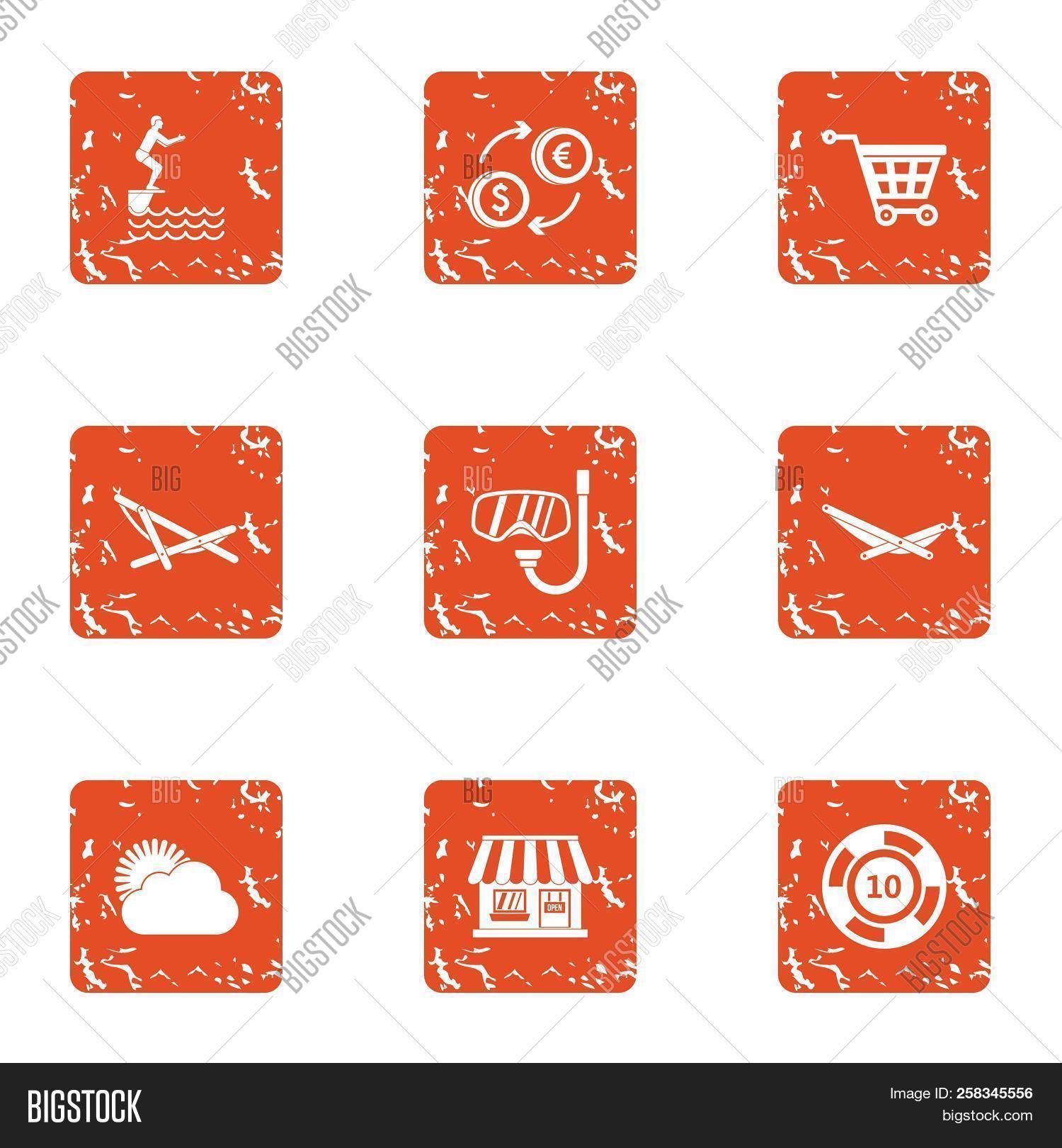 Slacker Icons Set. Image & Photo (Free Trial) | Bigstock