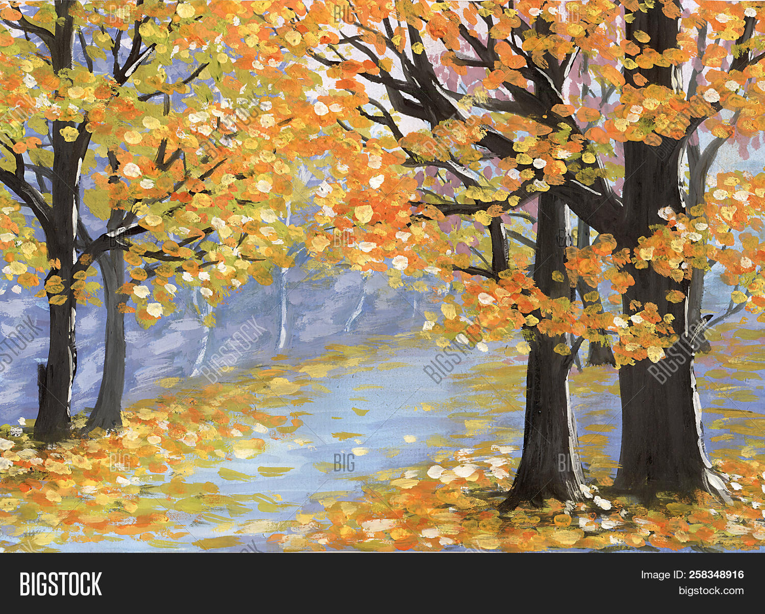Gouache Autumn Image & Photo (Free Trial) | Bigstock