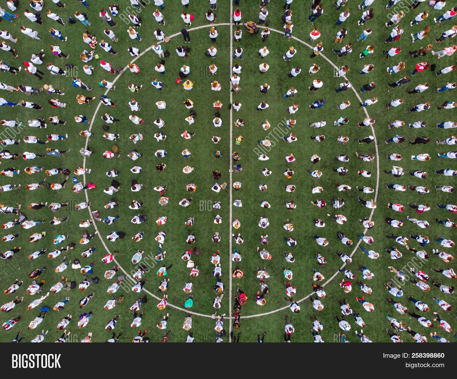 Top View Drone Crowd Image & Photo (Free Trial) | Bigstock