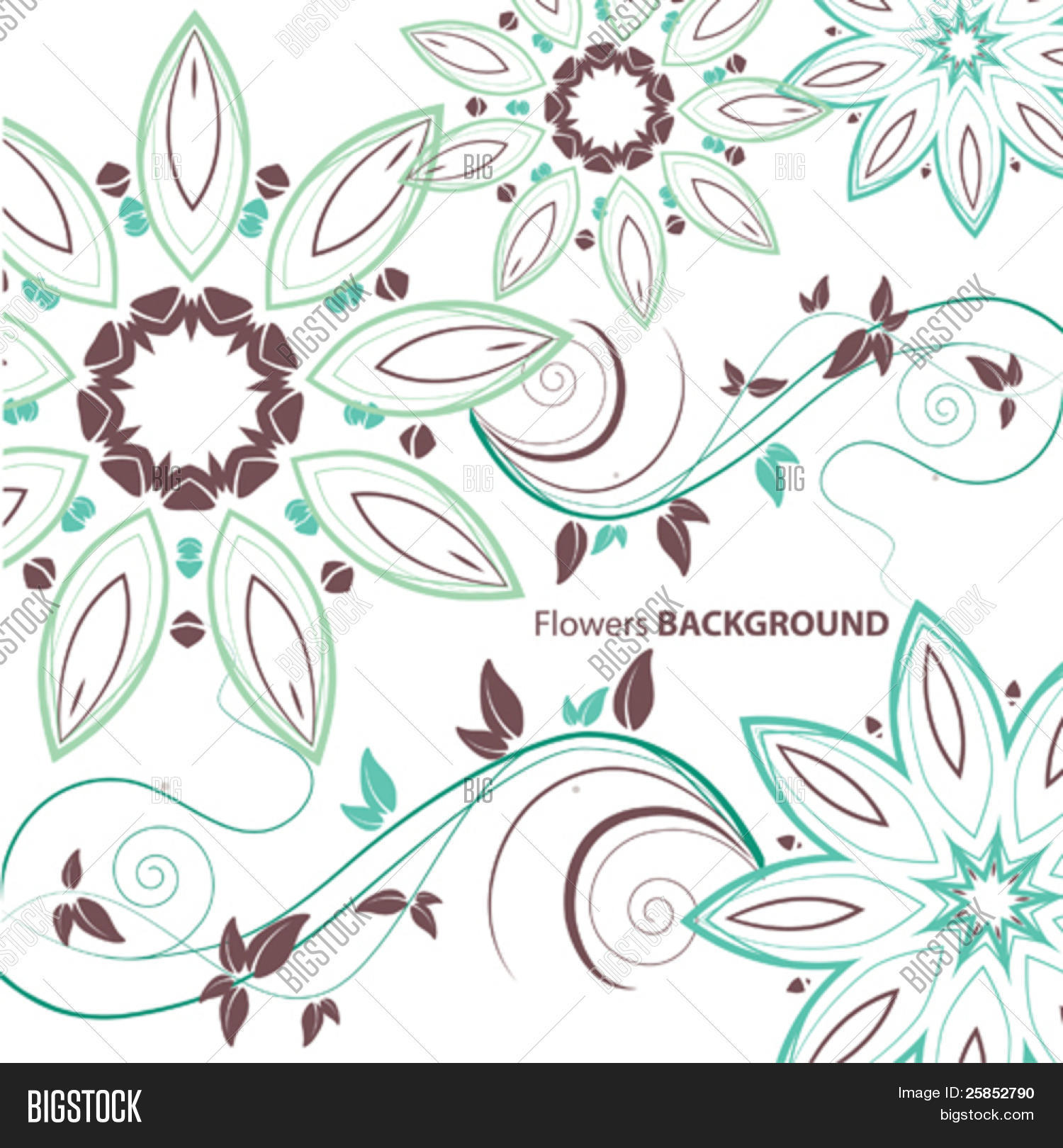 Abstract Flowers Vector & Photo (Free Trial) | Bigstock