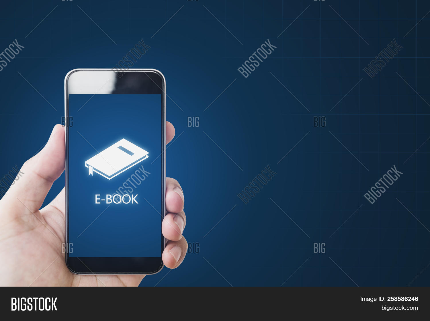 E-book On On Mobile Image & Photo (Free Trial) | Bigstock