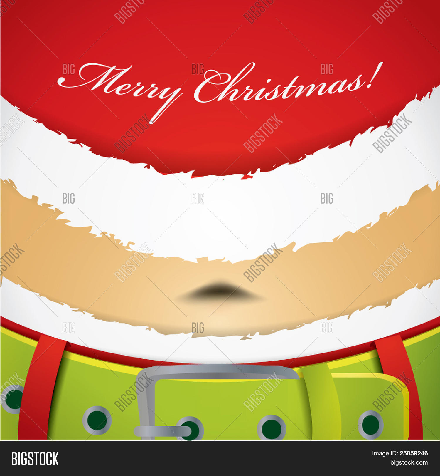 Santa's Belly Vector & Photo (Free Trial) | Bigstock