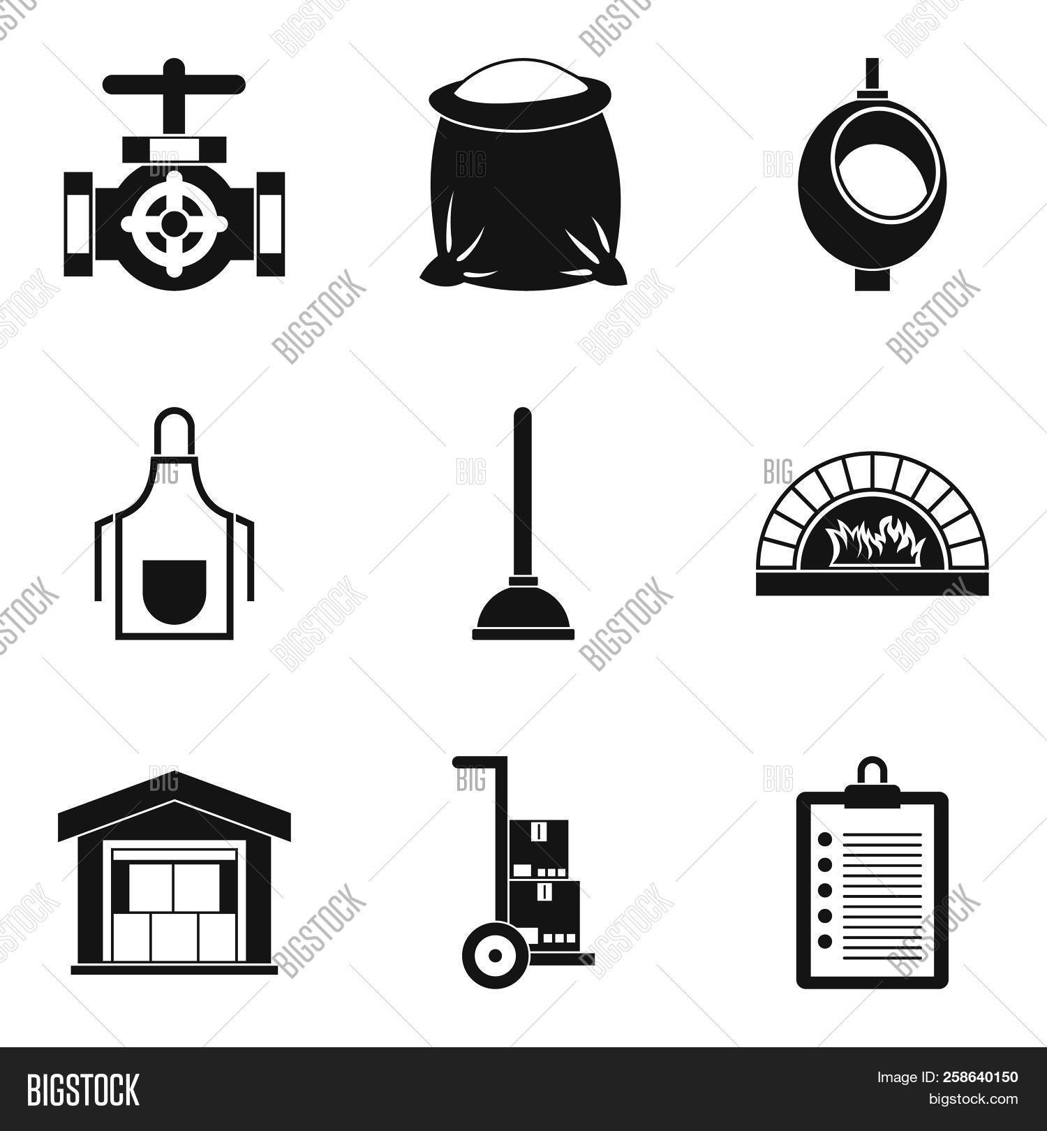 Work Order Icons Set. Image & Photo (Free Trial) | Bigstock