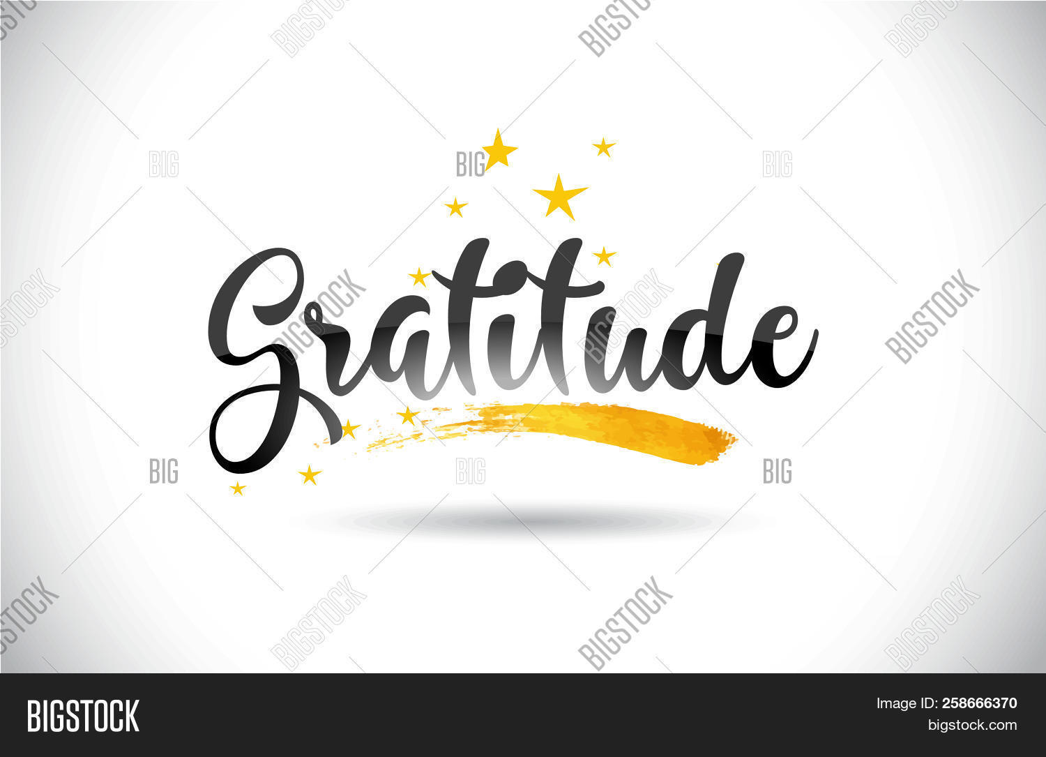 Gratitude Word Text Vector & Photo (Free Trial) | Bigstock