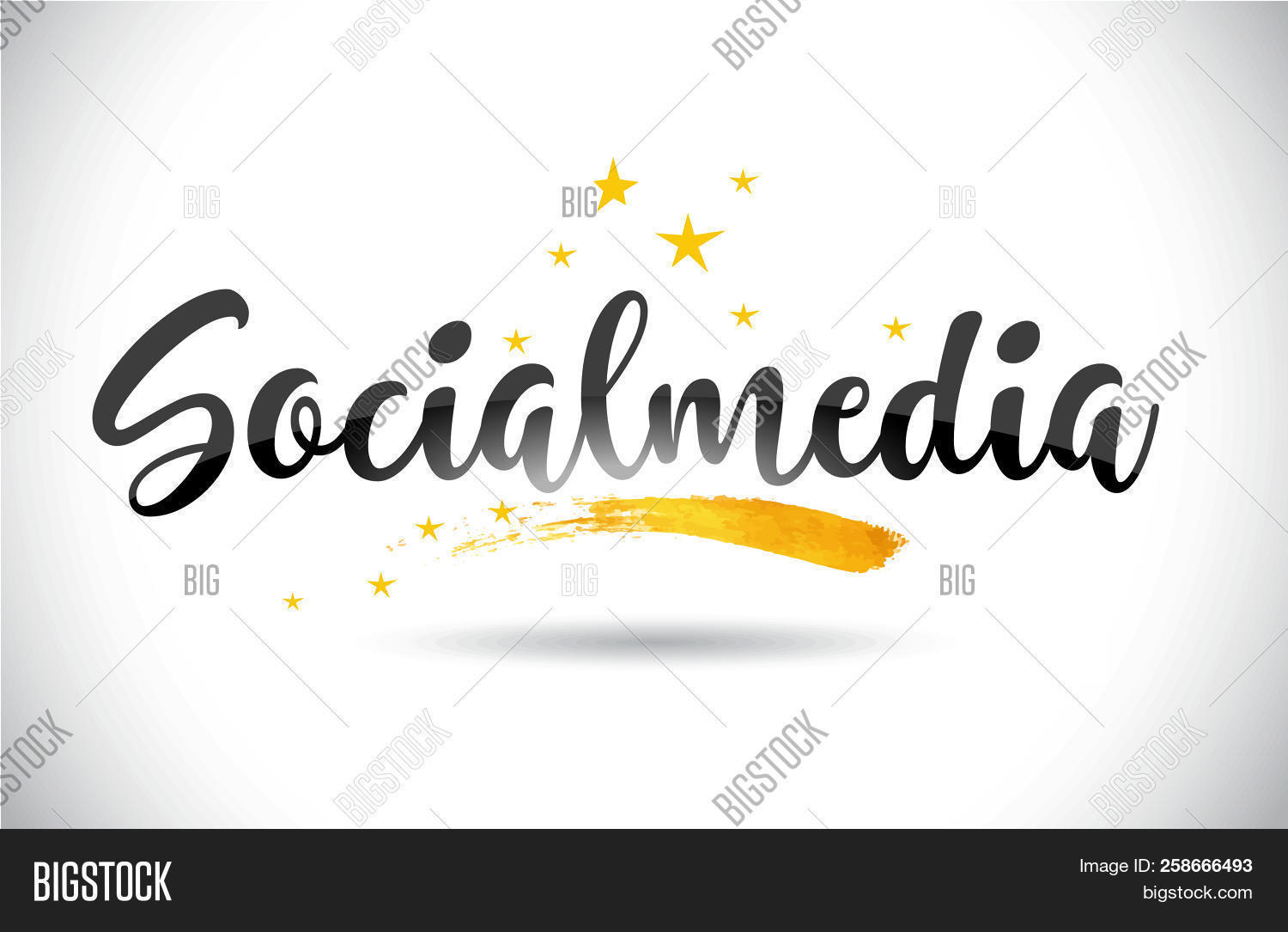 Socialmedia Word Text Vector & Photo (Free Trial) | Bigstock