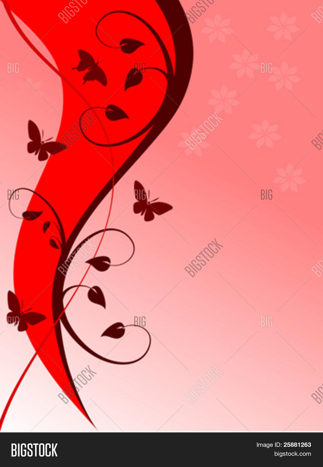 Abstract Red Floral Vector & Photo (Free Trial) | Bigstock