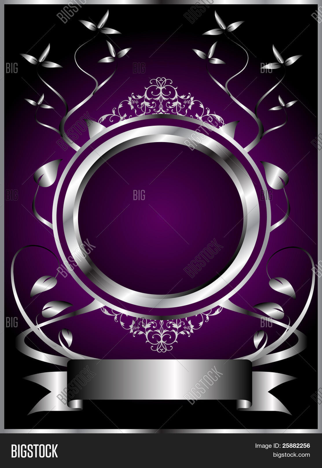 Silver Floral Design Image & Photo (Free Trial) | Bigstock