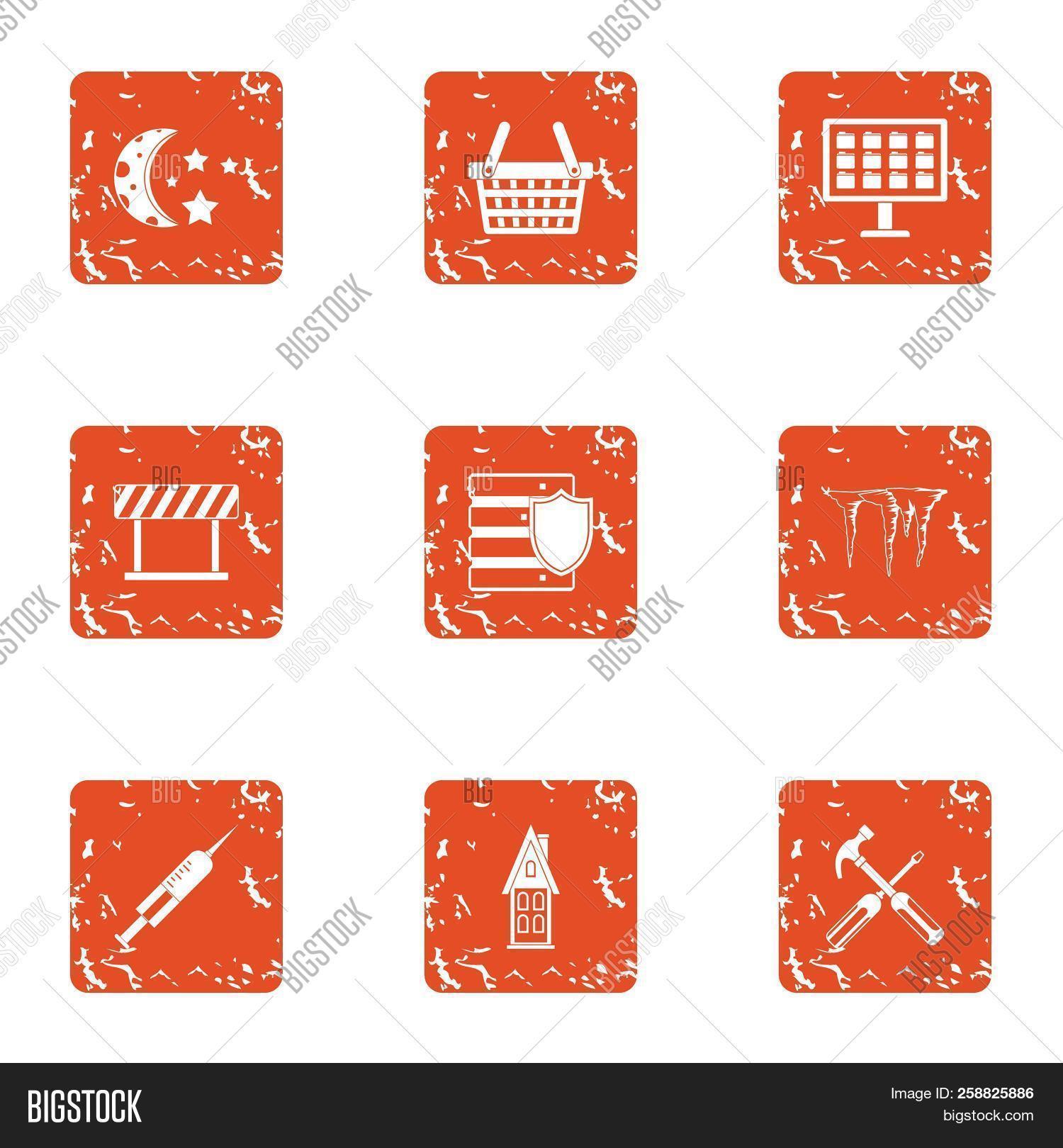 Township Icons Set. Image & Photo (Free Trial) | Bigstock