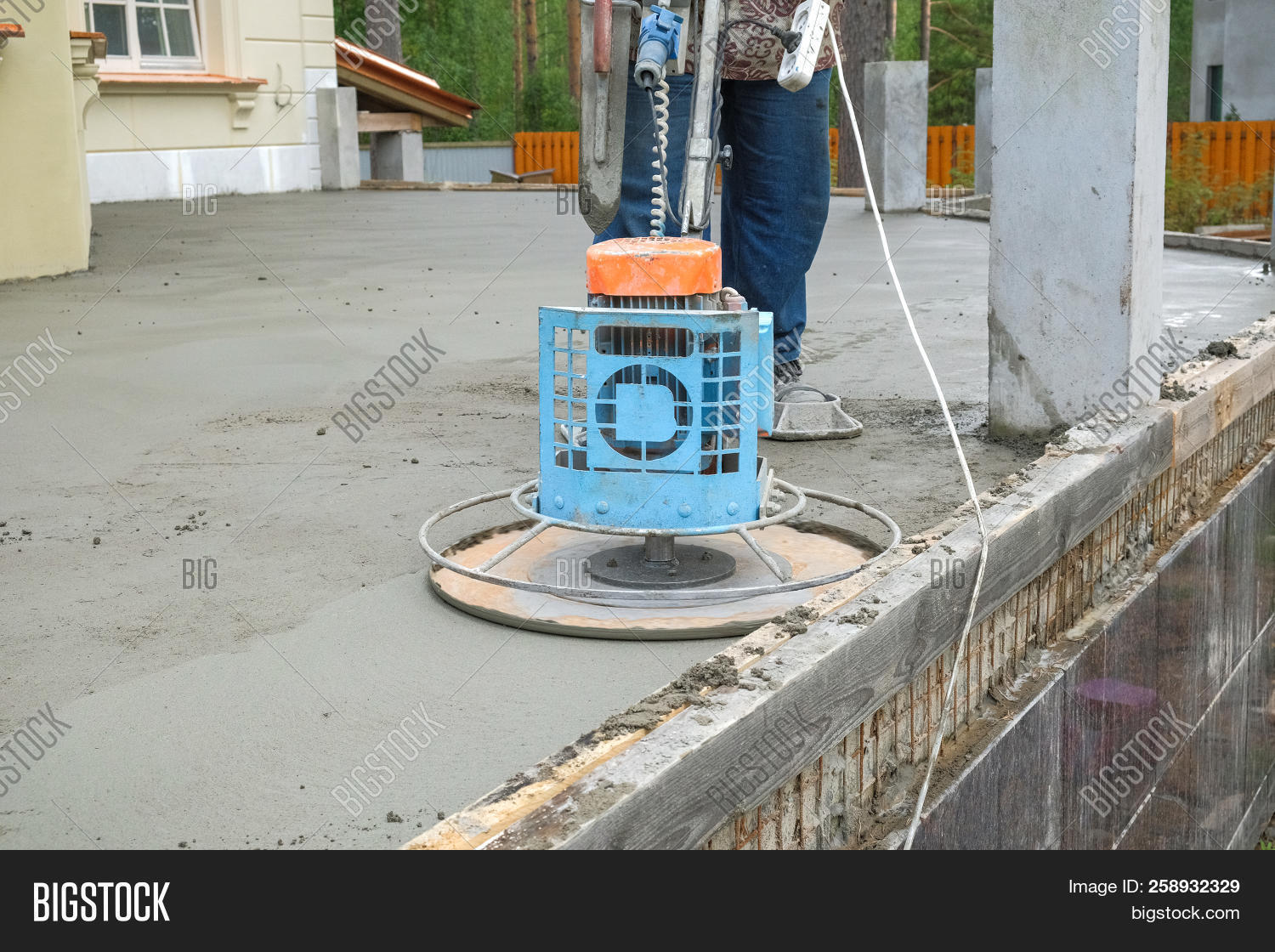 Workers Grind Concrete Image & Photo (Free Trial) | Bigstock