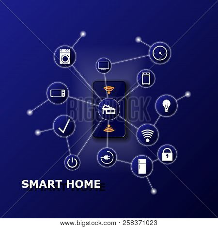 Smart Home Controlled Vector & Photo (Free Trial) | Bigstock