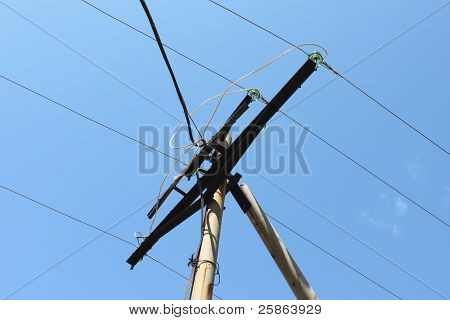 Pillar Power Lines Image & Photo (Free Trial) | Bigstock