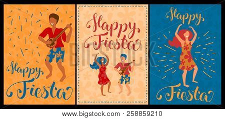 Happy Fiesta Set Vector & Photo (Free Trial) | Bigstock