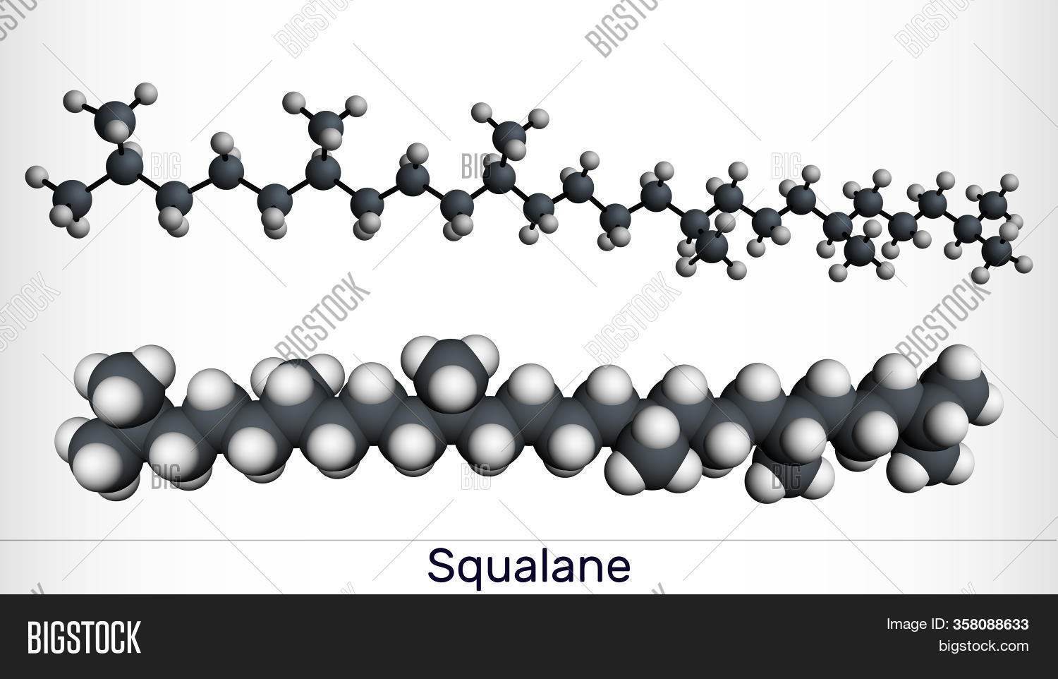 Squalane Molecule. Image & Photo (Free Trial) | Bigstock