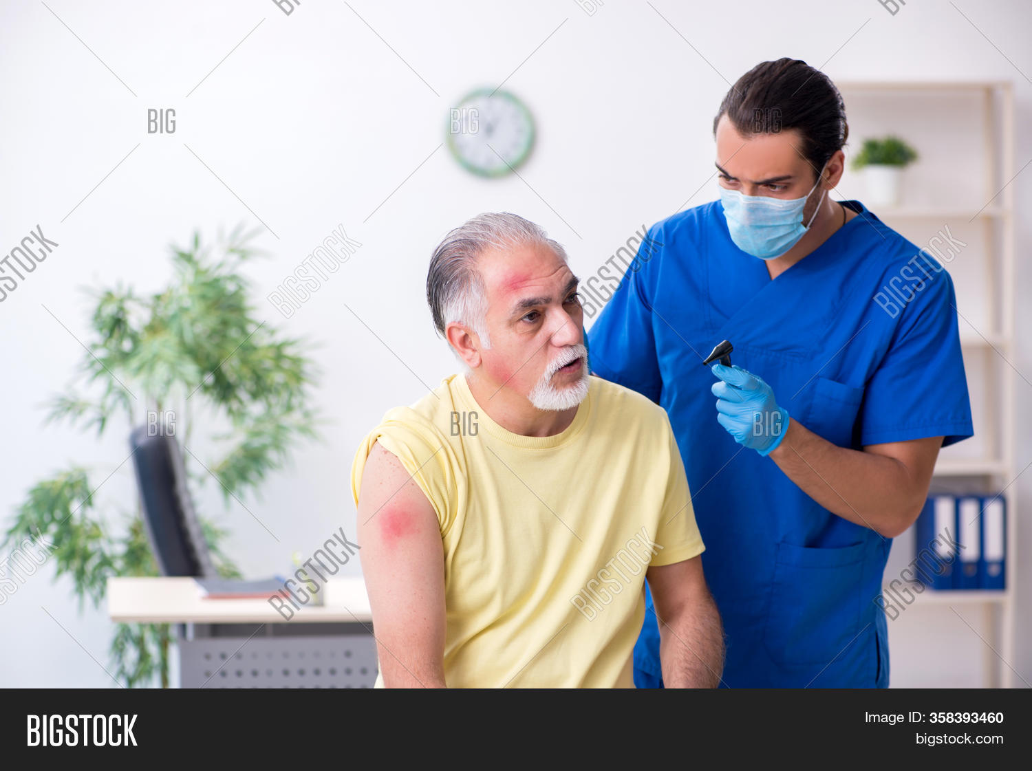 Injured Old Man Image & Photo (Free Trial) | Bigstock