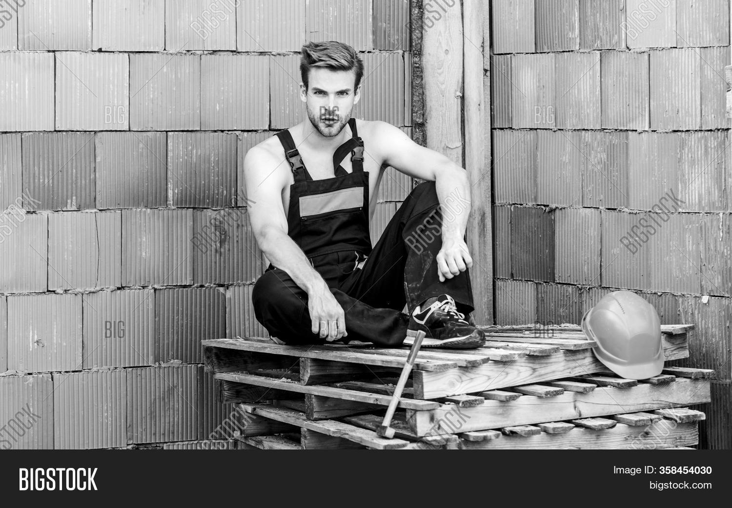 Man Build Own House. Image & Photo (Free Trial) | Bigstock