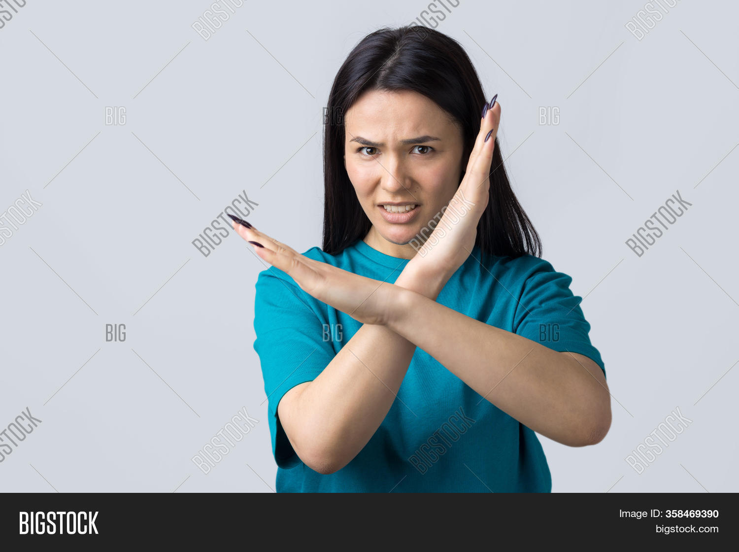 Girl Disapproving No Image & Photo (Free Trial) | Bigstock