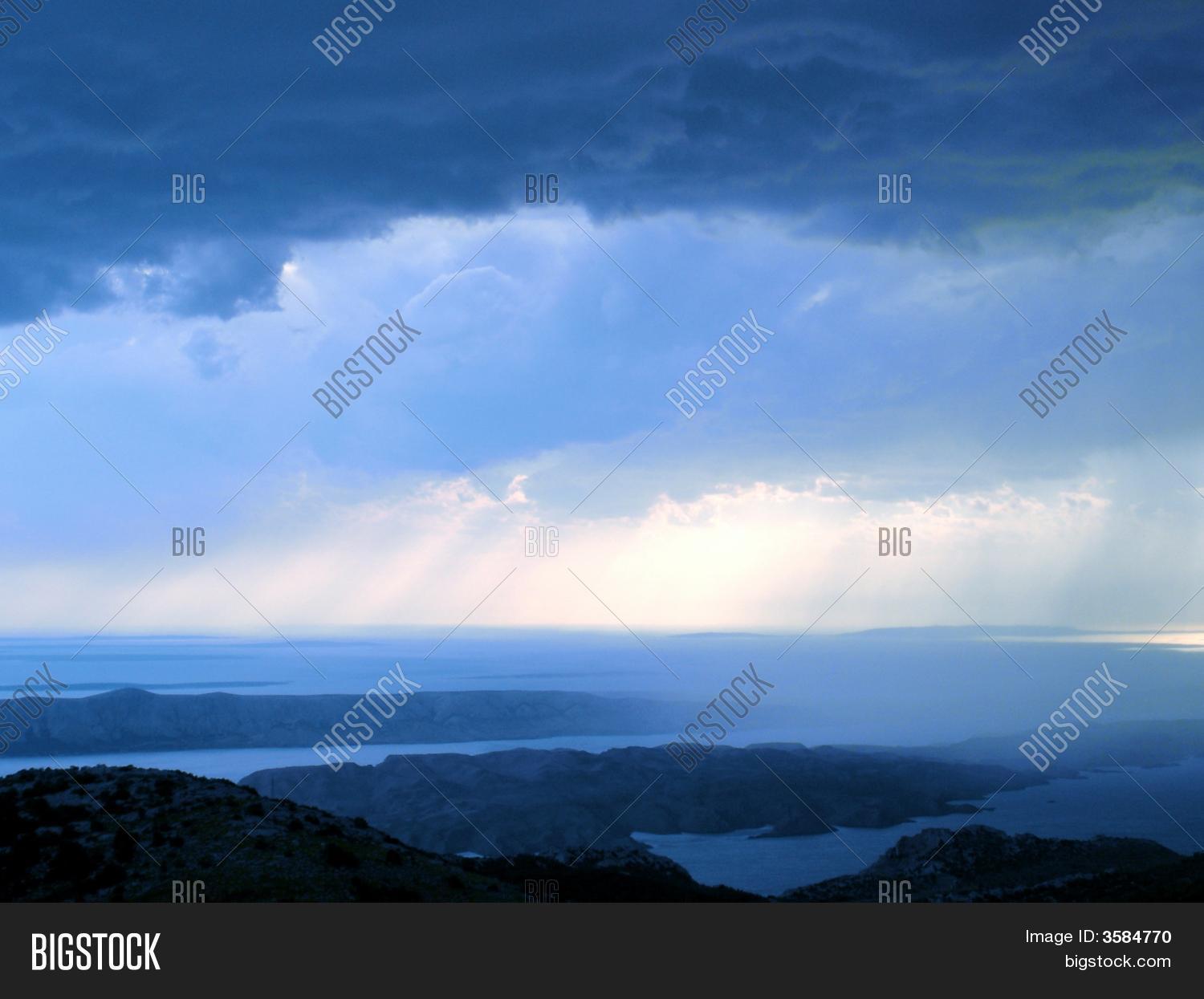 Storm Over Island Pag Image & Photo (Free Trial) | Bigstock