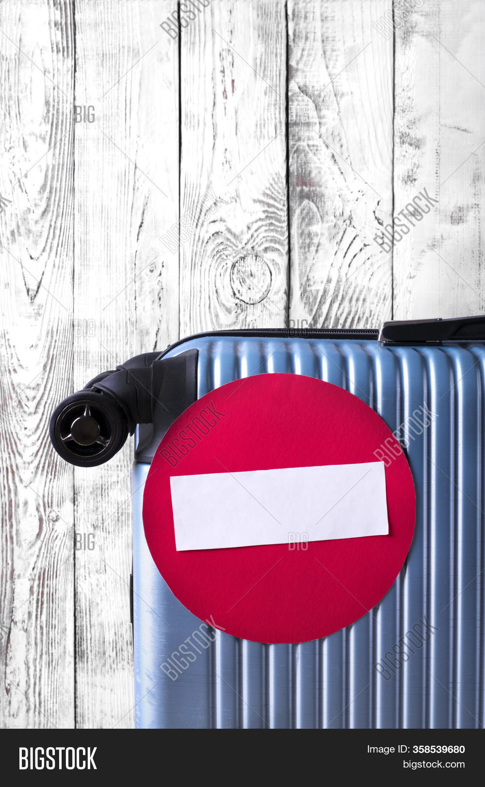 No Entry Sign On Blue Image & Photo (Free Trial) | Bigstock