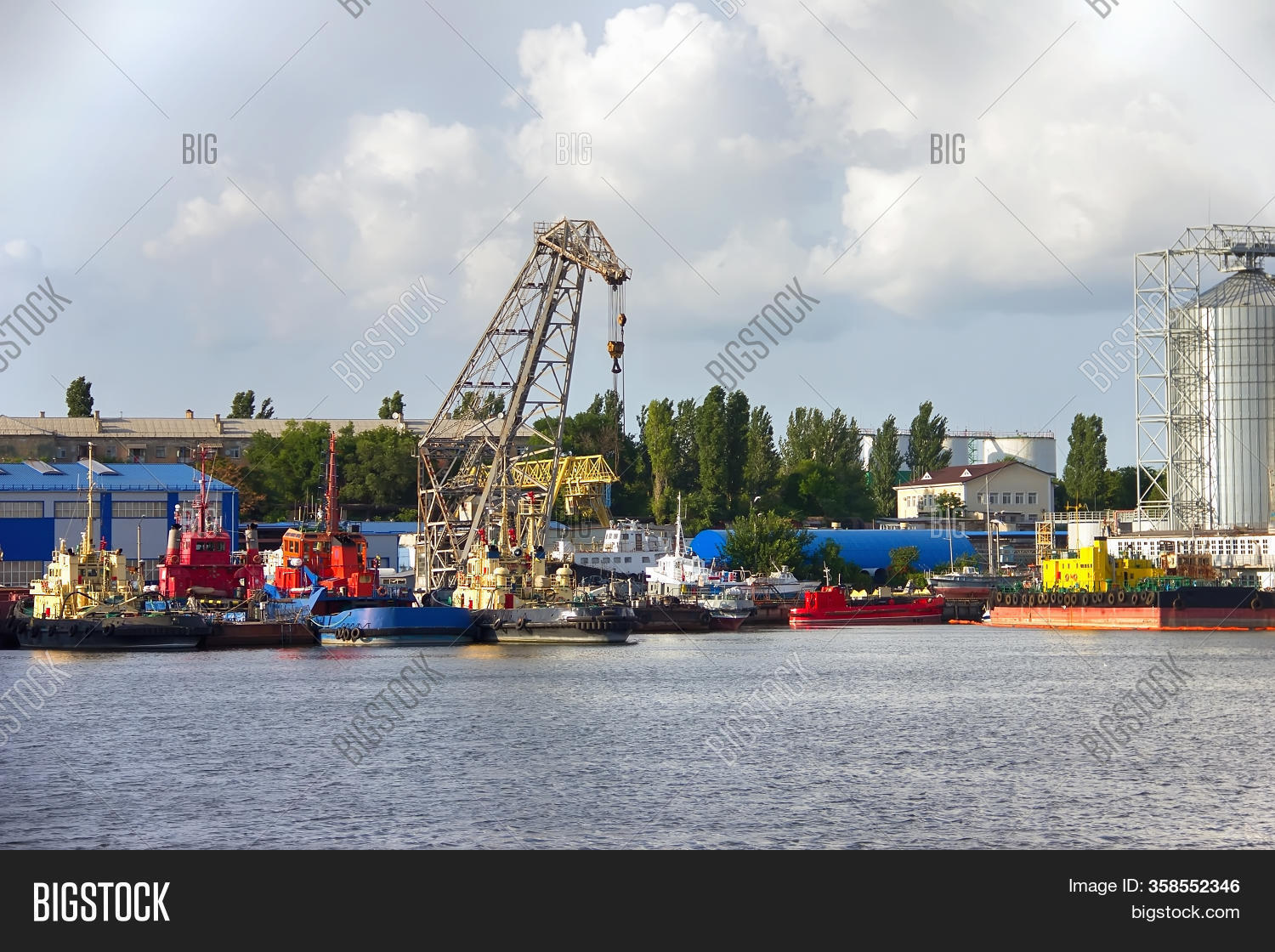Cargo Ship Crane. Image & Photo (Free Trial) | Bigstock