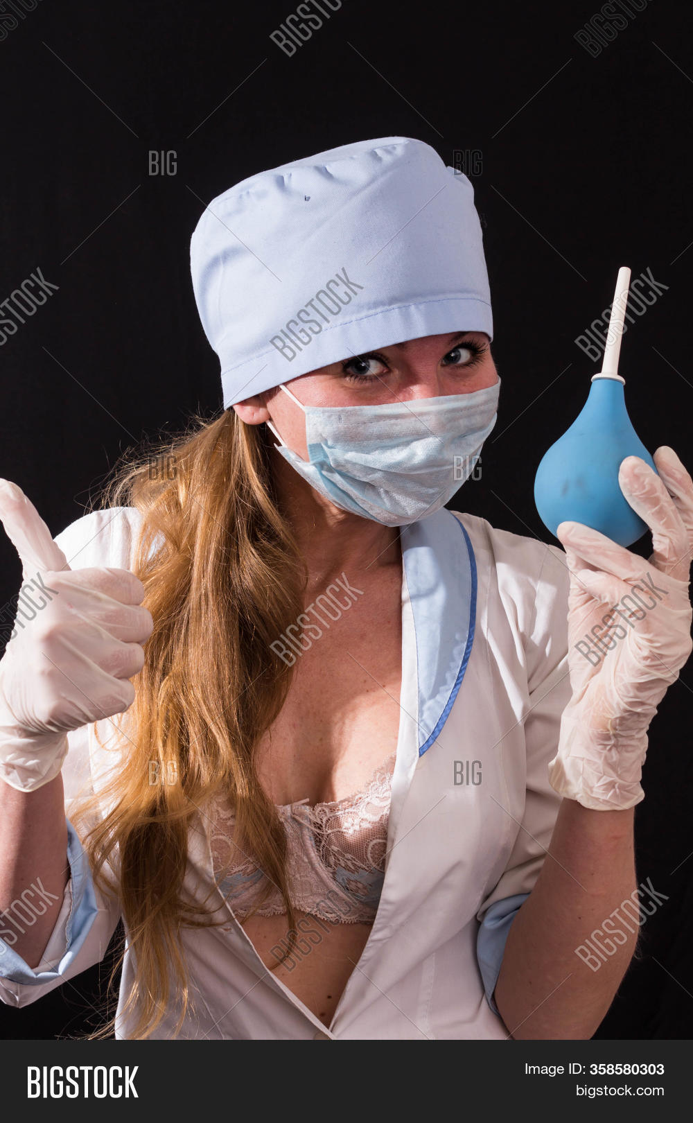 Sexy Nurse Mask White Image And Photo Free Trial Bigstock