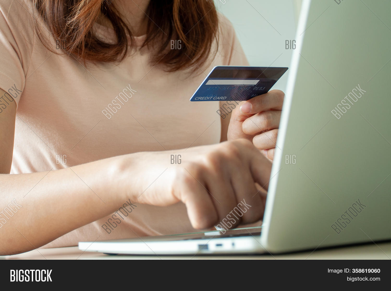 Young Woman Use Credit Image & Photo (Free Trial) | Bigstock