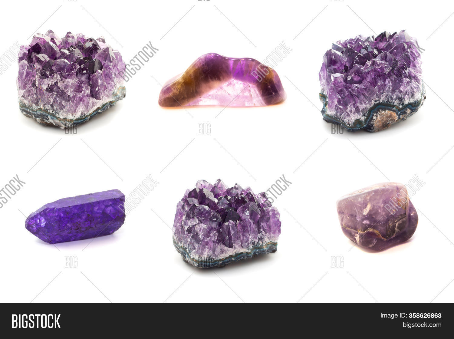 Collection Amethysts Image & Photo (Free Trial) | Bigstock