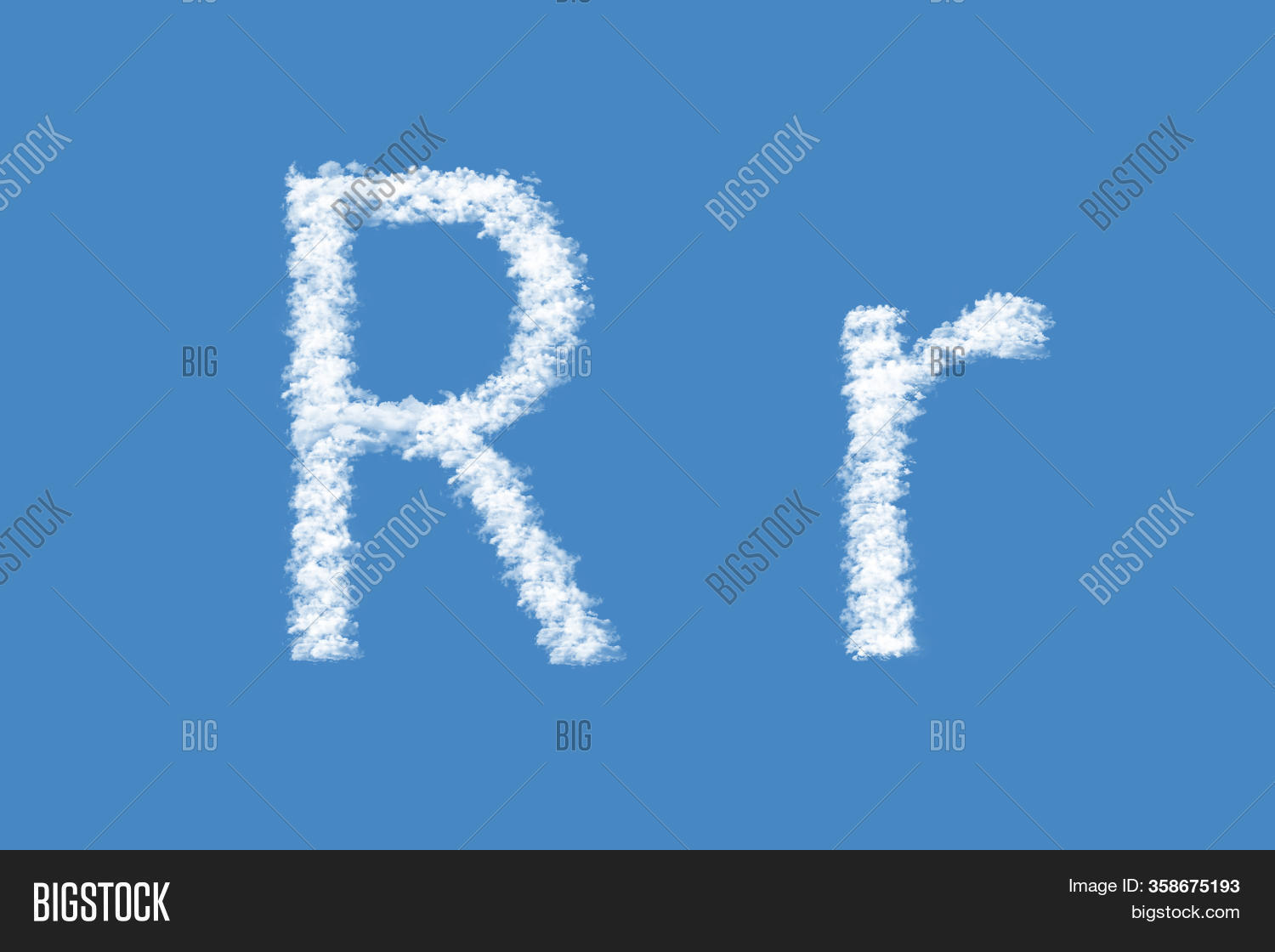 Letter R Real Clouds Image & Photo (Free Trial) | Bigstock