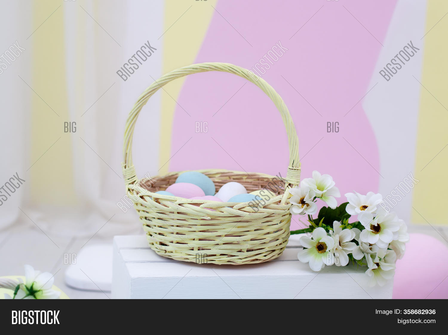 Basket Colorful Easter Image & Photo (Free Trial) | Bigstock