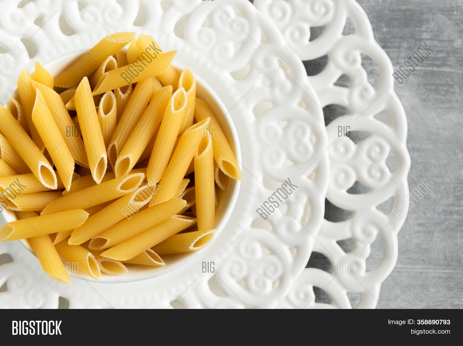 Dry Penne Pasta On Image & Photo (Free Trial) | Bigstock