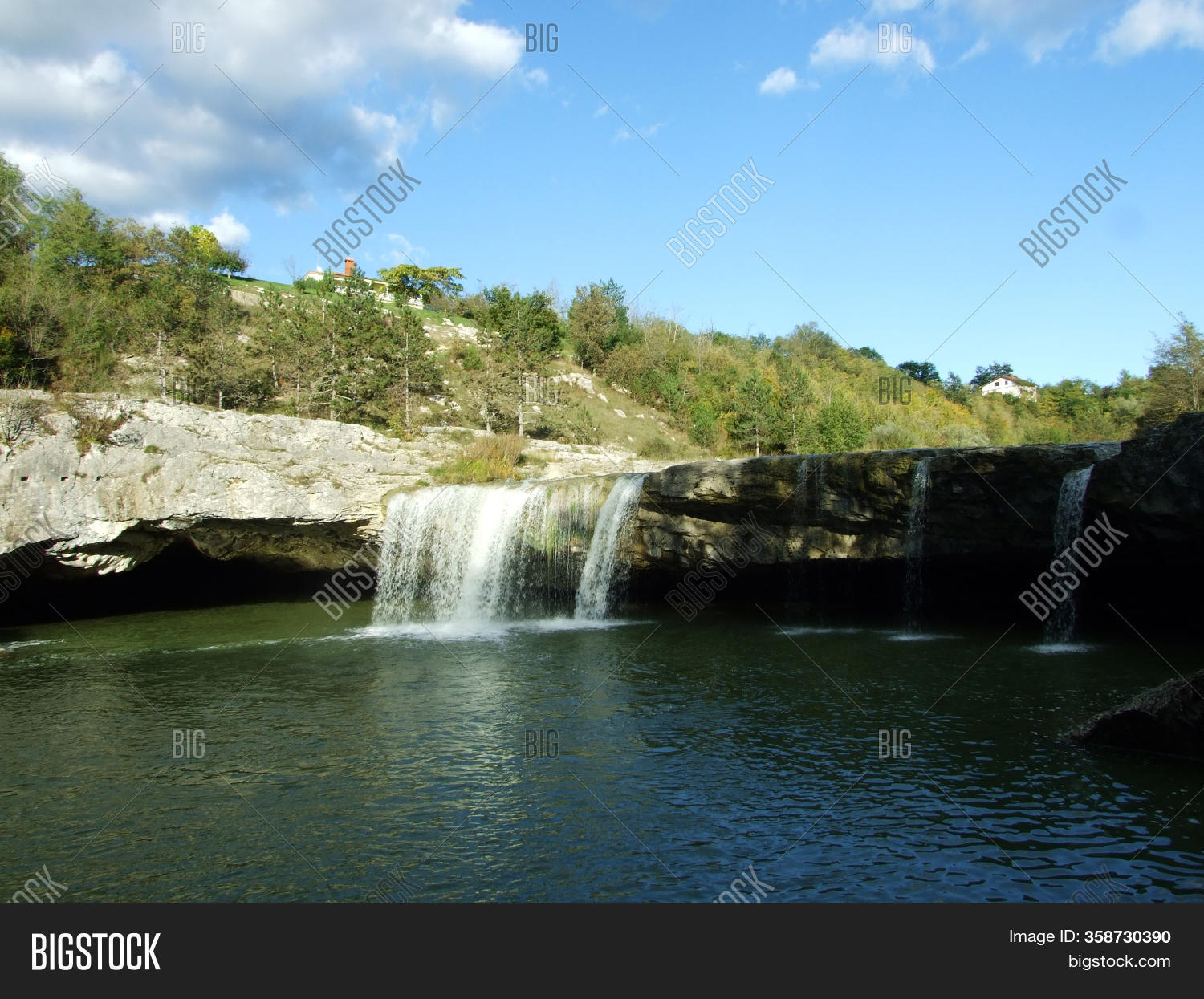 Waterfall Cave Zarecki Image & Photo (Free Trial) | Bigstock
