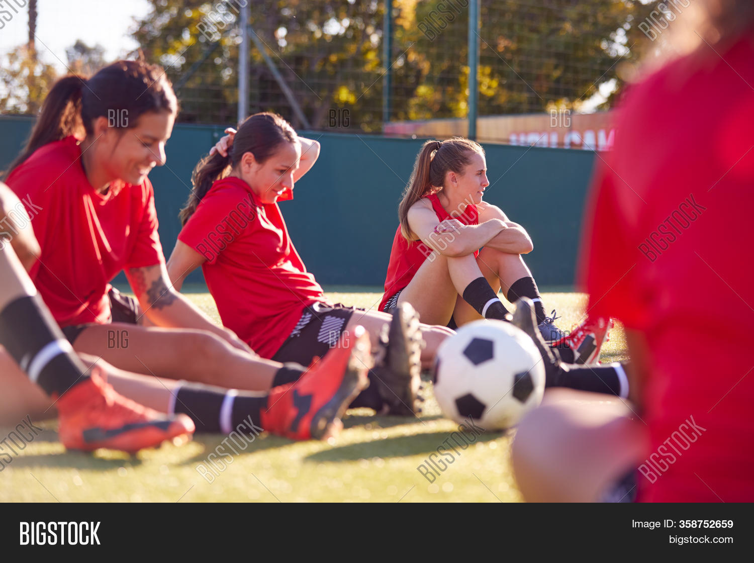 Womens Football Team Image & Photo (Free Trial) | Bigstock
