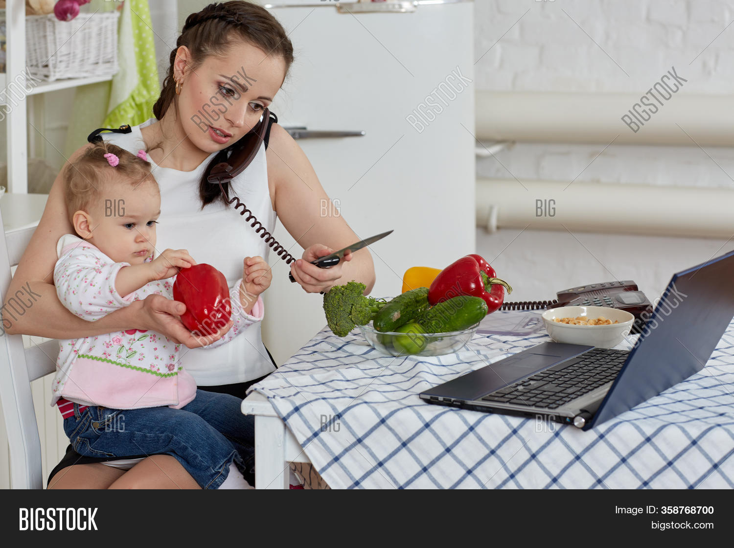 Mother Notebook Little Image & Photo (Free Trial) | Bigstock