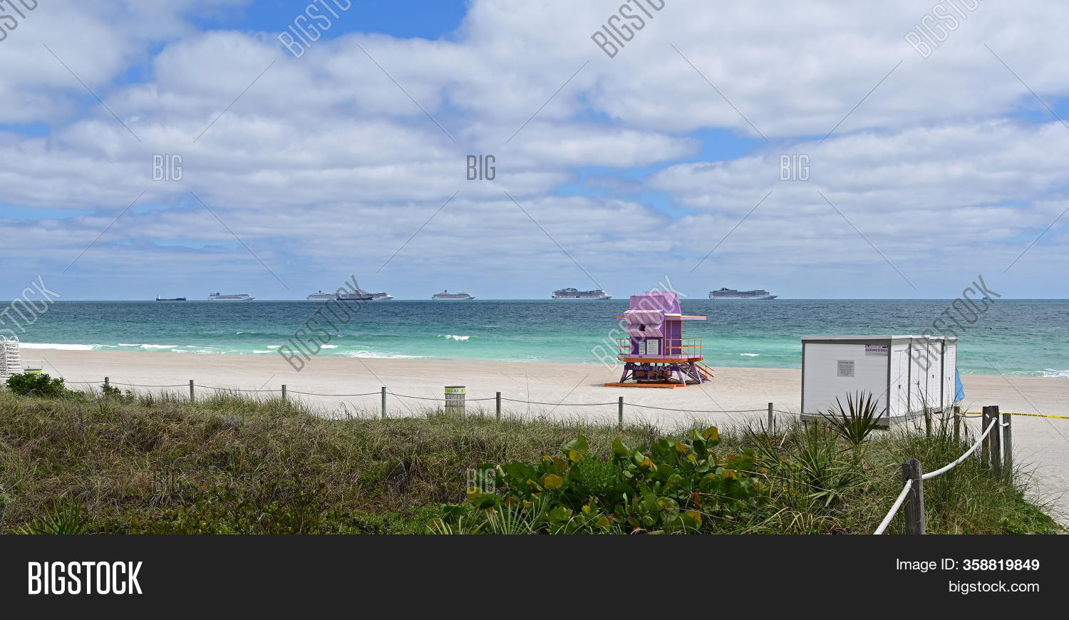 Empty South Beach Image & Photo (Free Trial) | Bigstock