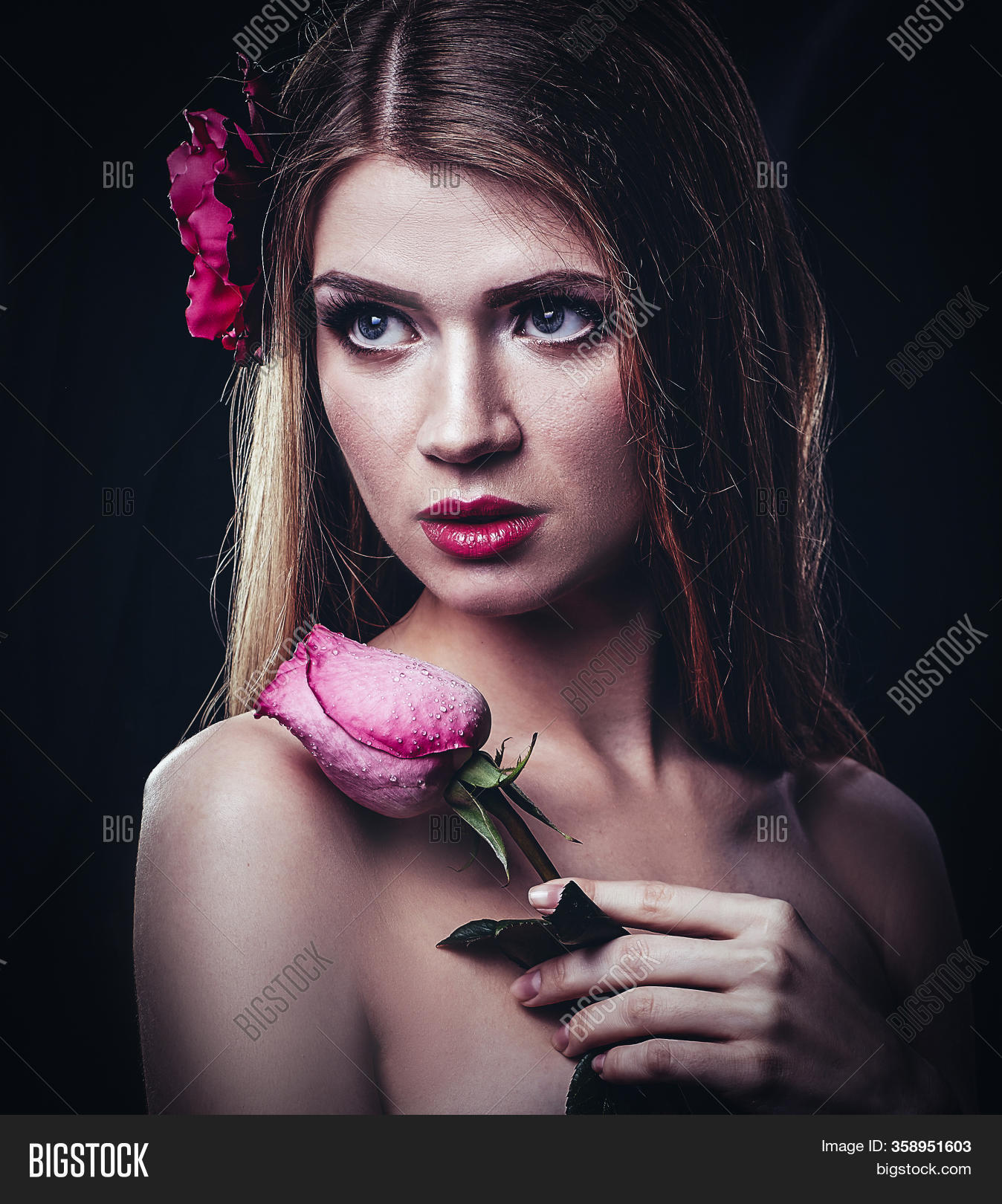 Glamorous Girl Rose Image And Photo Free Trial Bigstock