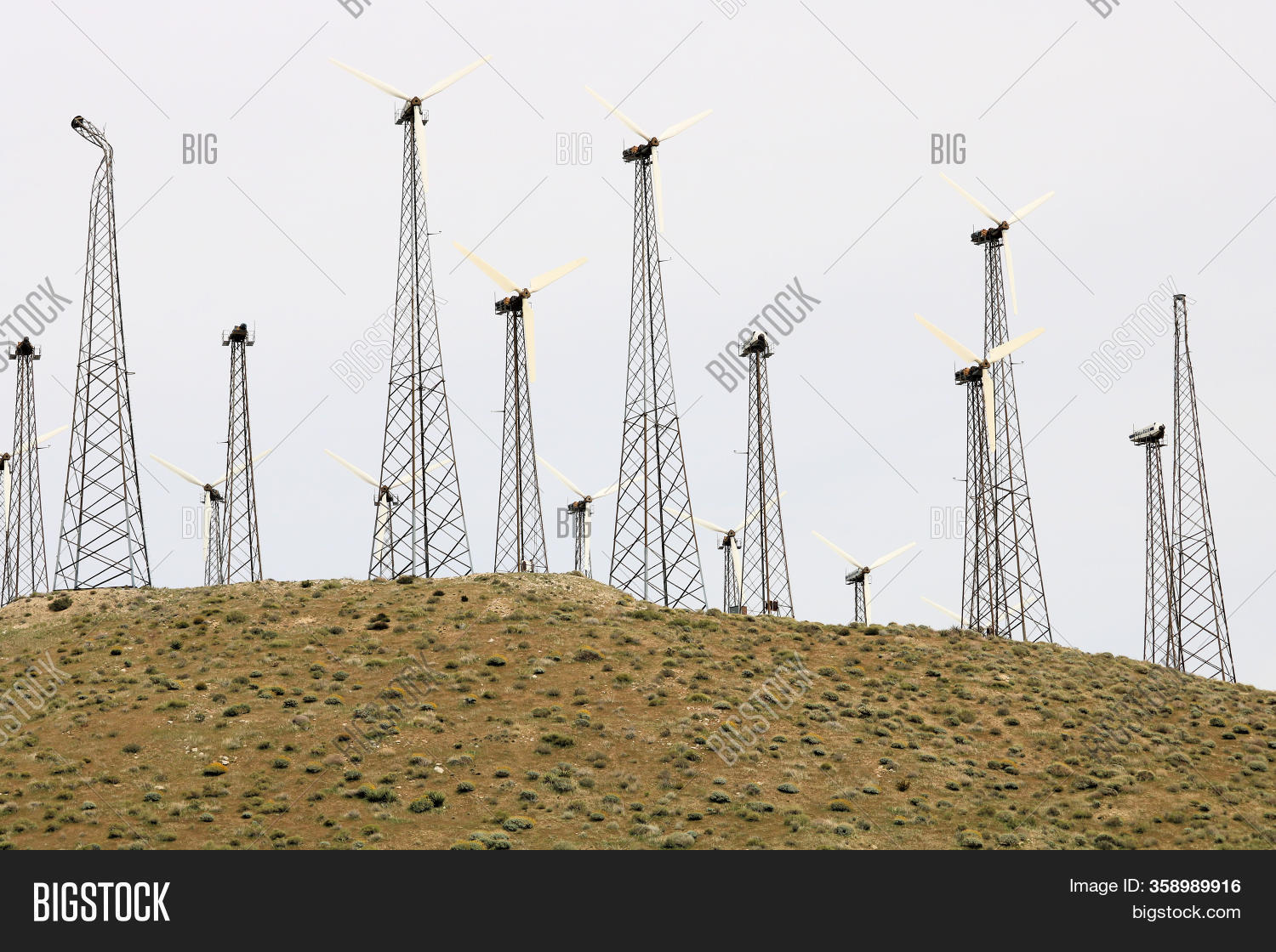Vintage Wind Turbines Image & Photo (Free Trial) | Bigstock